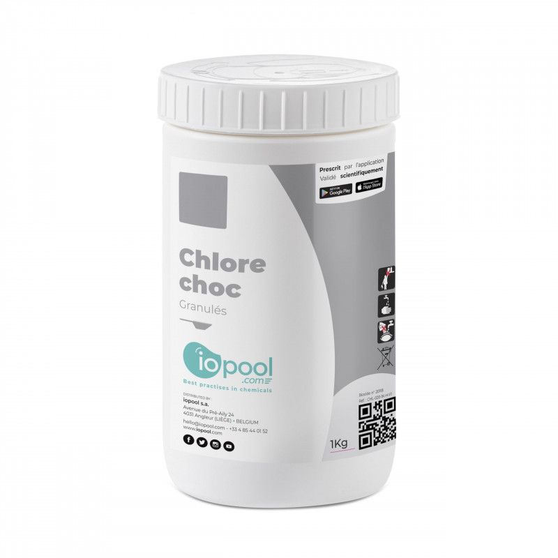 Chlore choc 5kg - traitement piscine efficace | IOPOOL